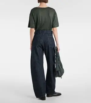 LEMAIRE High-rise Barrel-leg Jeans