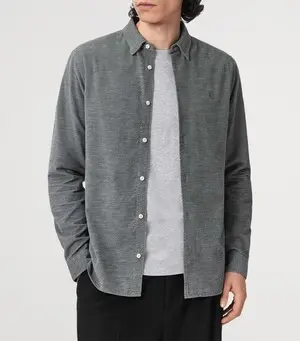 ALLSAINTS Organic Cotton Lorella Shirt - Grey