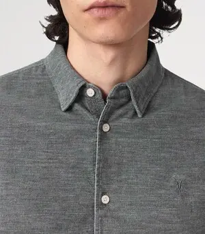 ALLSAINTS Organic Cotton Lorella Shirt - Grey
