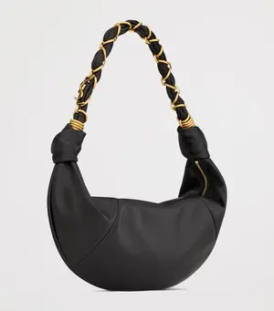 Saint Laurent Small Leather Amalia Shoulder Bag - Black
