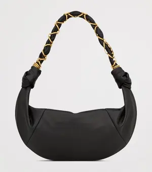 Saint Laurent Small Leather Amalia Shoulder Bag - Black