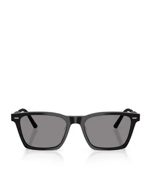 Oliver Spencer R-19 Pillow Sunglasses - Black