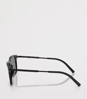 Oliver Spencer R-19 Square Frame Sunglasses - Black