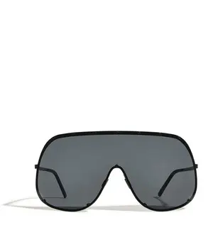 Rick Owens Steel Shield Sunglasses - Black