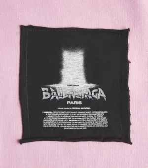 Balenciaga Cotton Zip Up Hoodie With Patches