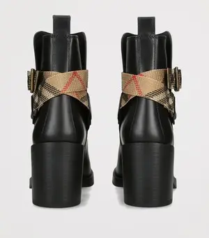 Burberry Leather Huntley Ankle Boots 70