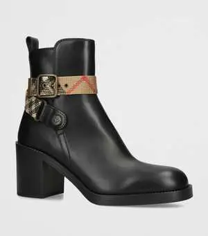 Burberry Leather Huntley Ankle Boots 70
