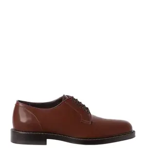 Brunello Cucinelli Leather Derby Shoes - Brown