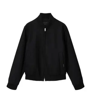 ALLSAINTS Wool-blend Deceit Bomber Jacket - Black