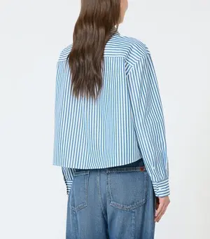 Max Mara Stripe Cropped Shirt