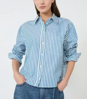 Max Mara Stripe Cropped Shirt