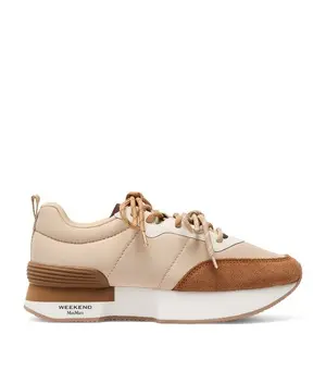 Max Mara Double Lace Sneakers - Ivory