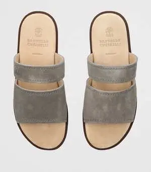 Brunello Cucinelli Leather Slides