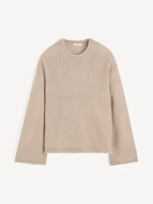 BY MALENE BIRGER Cierra Braid Sweater - Cobblestone