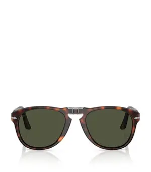 Persol Foldable Pilot Sunglasses - Brown