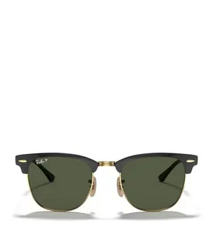 Ray-ban Clubmaster Metal Square Sunglasses - Black