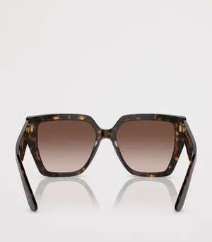 Dolce & Gabbana Tortoiseshell Oversized Square Sunglasses