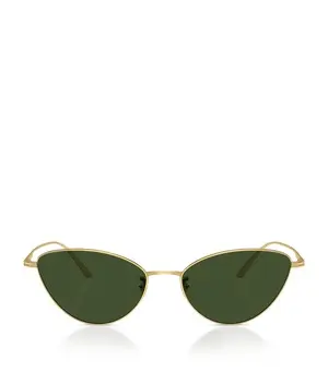 Oliver Spencer X Khaite 1998c Cat Eye Sunglasses - Gold