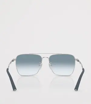 Oliver Spencer R-15 Metal Square Sunglasses
