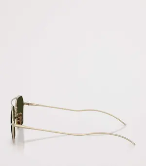 Oliver Spencer Titanium Tk-15 Square Frame Sunglasses
