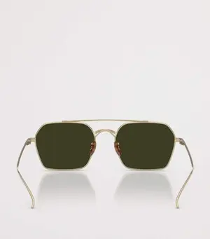 Oliver Spencer Titanium Tk-15 Square Frame Sunglasses