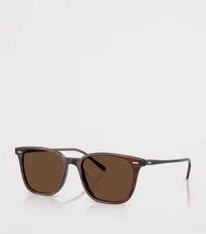 Oliver Spencer Laedin Square Frame Sunglasses - Brown