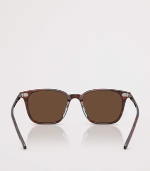 Oliver Spencer Laedin Square Frame Sunglasses - Brown
