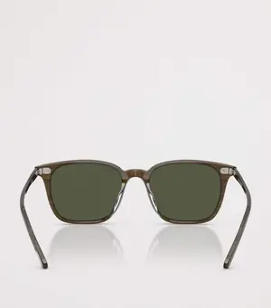 Oliver Spencer Laedin Square Sunglasses - Green