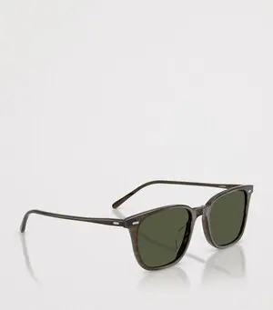Oliver Spencer Laedin Square Sunglasses - Green
