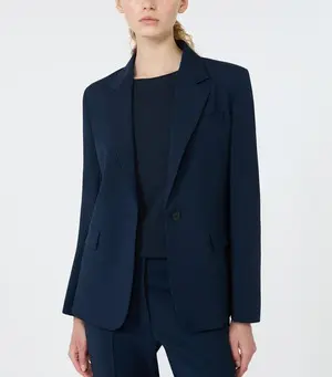 Max Mara Virgin Wool Single-breasted Blazer