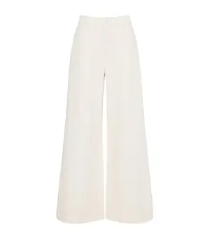 Max Mara High-rise Wide-leg Jeans - Beige