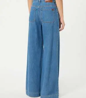 Max Mara High-rise Wide-leg Jeans