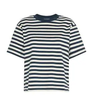 Max Mara Cotton Stripe T-shirt - Navy