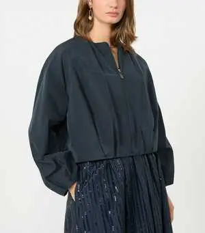 Max Mara Gathered Cropped Jacket