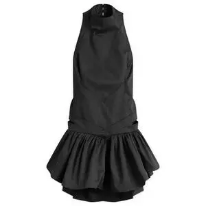 TOLU COKER High Neck Backless Mini Dress