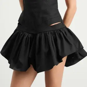 TOLU COKER High Neck Backless Mini Dress