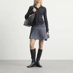 TOLU COKER Kilt Skirt Mini - Indigo