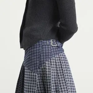 TOLU COKER Kilt Skirt Mini - Indigo