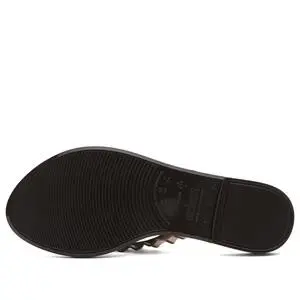 Melissa X Ganni Leopard Flip Flop Slim - Black