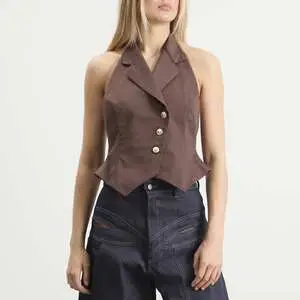 TOLU COKER Halter Waistcoat