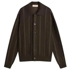 MFPEN Formal Cardigan - Biscuit Stripe