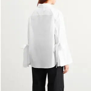 Cecilie Bahnsen Bridget Cotton Shirt With Bow Detail