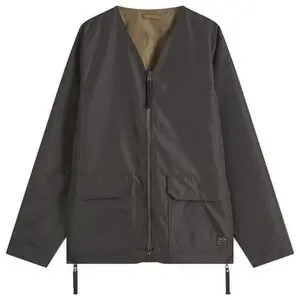 Taion Military Reversible V-neck Cardigan - Black