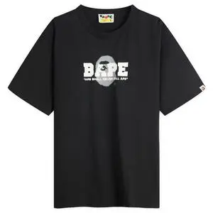 A BATHING APE Graffiti Logo Relaxed Fit Tee