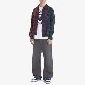 A BATHING APE Collegeonogram College Relaxed Fit Tee - White
