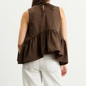 Cecilie Bahnsen Asta Recycled Taffeta Top