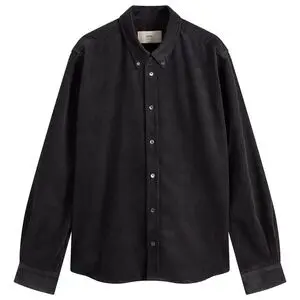 AMI Paris Fine Corduroy Velvet Adc Shirt - Anthracite