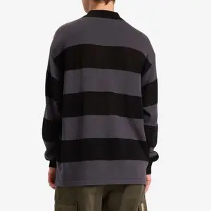 A BATHING APE Jacquard Multi Logo Stripe Relaxed Fit Ls Tee