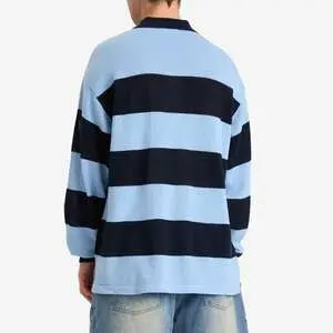 A BATHING APE Jacquard Multi Logo Stripe Relaxed Fit Ls Tee