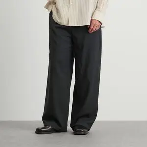 AMI Paris Light Wool Twill Elastic Pants